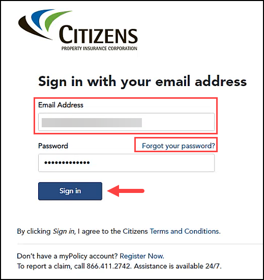 How do I login to myPolicy?